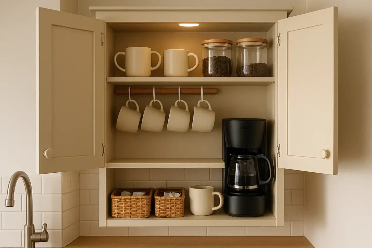 15 Smart Mini Coffee Station Ideas That Fit in Tiny Kitchens