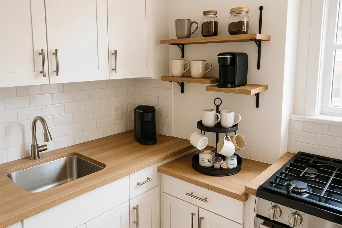 15 Smart Mini Coffee Station Ideas That Fit in Tiny Kitchens