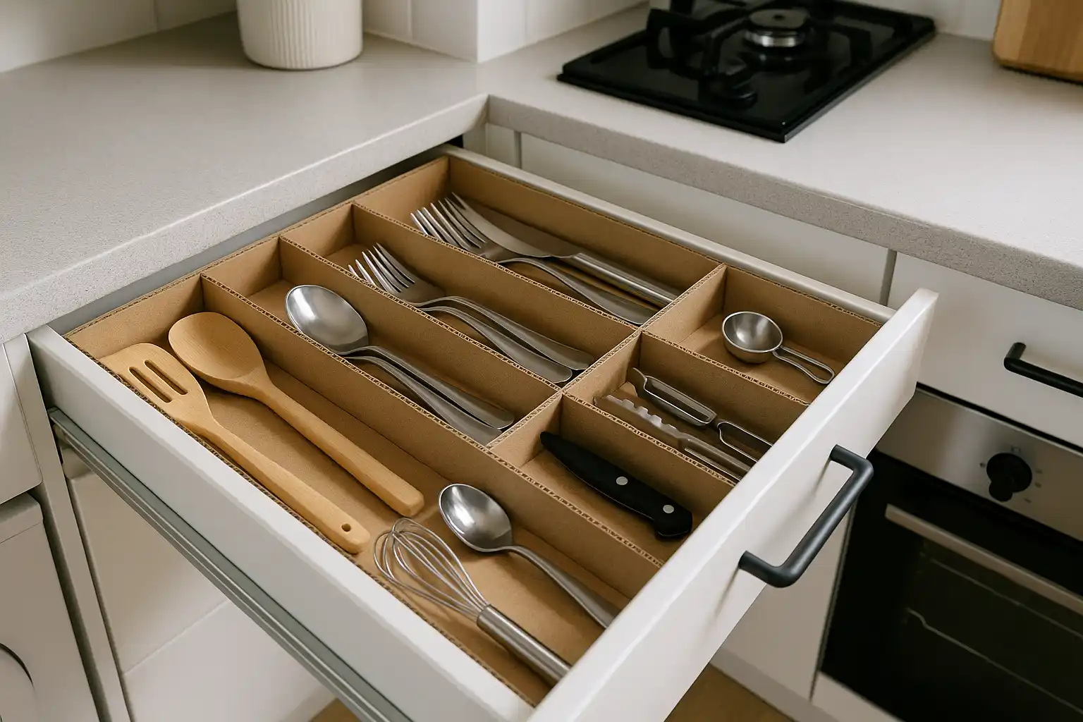 DIY Drawer Dividers for Small Kitchens - Smart Space Tips